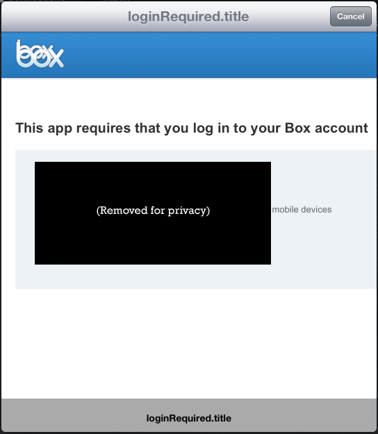box api - Box OAuth 2 login page: is there a mobile alternative ...
